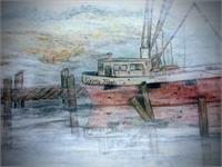 Shrimp Boat Drawing By Robin Kinnard - gotartwork.com